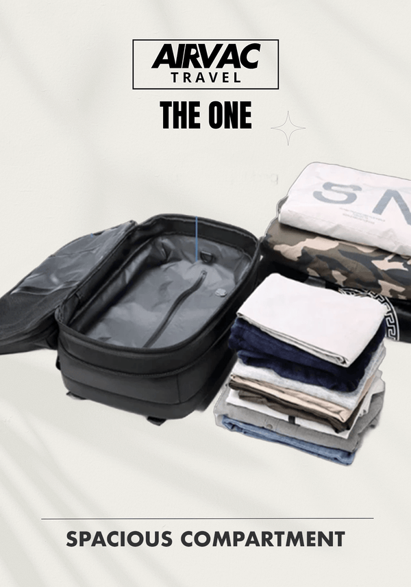 AirVac Travel - The One | Compact Compression Backpack for Travelers