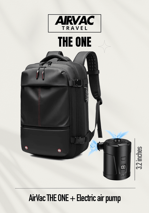 AirVac Travel - The One | Compact Compression Backpack for Travelers