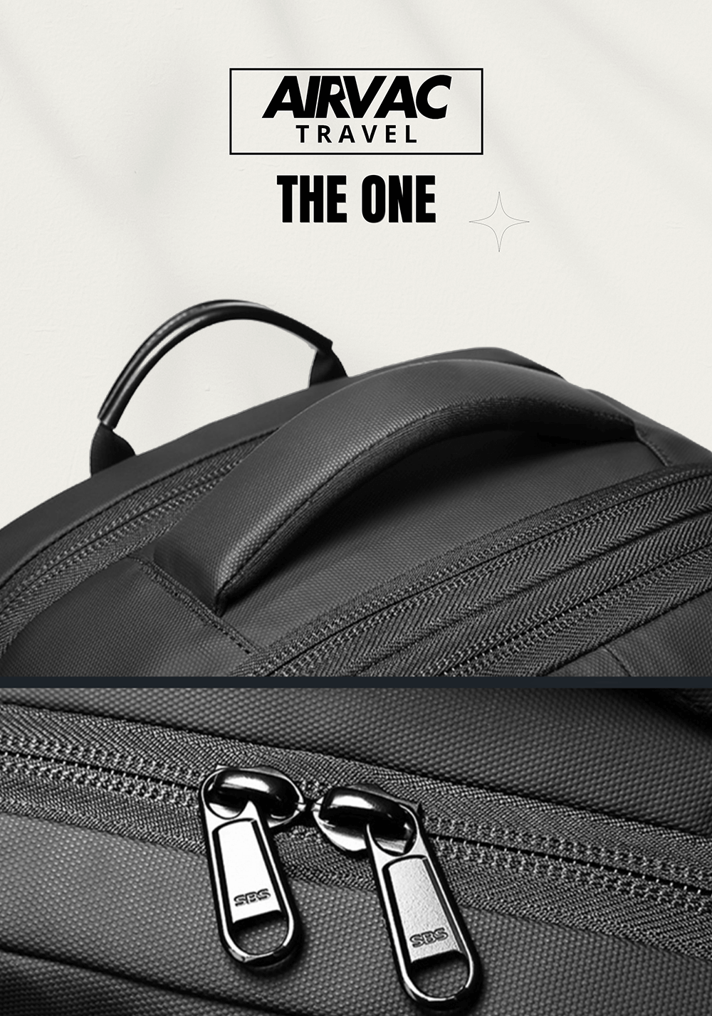 AirVac Travel - The One | Compact Compression Backpack for Travelers